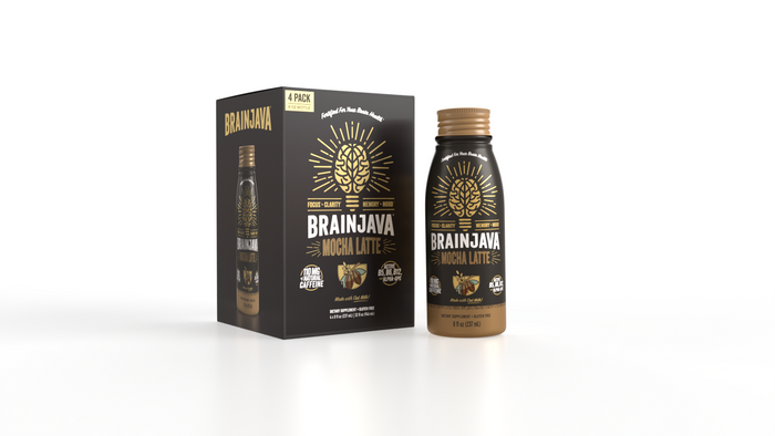 BRAINJAVA Mocha Latte 8 oz. | 4-pack